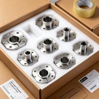 China Custom CNC Machined 321 Stainless Steel Keyed Flange Hubs with Wire EDM Keyway and Precision Mounting Holes for sale