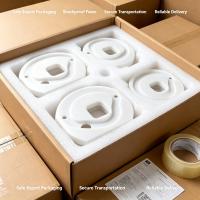 China Custom CNC Milled White POM-C Acetal Plates with Square Bore and Burr-Free Arc Slots for sale