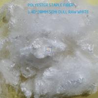 China Oeko Tex Standard 100 Polyester Staple Fiber For Spunlace Needle Punch Semi Dull Raw White1.4dx38mm Sd Rw for sale