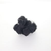 China Black Recycled Polyester Fiber 1.2Dx32mm DDB For Textile Production Dyed Fiber for sale