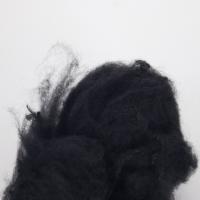 China GRS Dope Dyed Black Recycled Polyester Staple Fiber Psf For Sustainable And Eco Friendly  1.4Dx51mm for sale