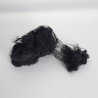 China Spunlace Recycled Psf Polyester Staple Fiber Top Notch And Durable For Dyed Non Woven Black 1.5Dx38mm for sale