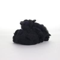 China Dope Dyed Black Recycled Polyester Staple Fiber Cut Length 32mm-128mm For Thermal Bonded Non Woven Recycled 3Dx64mm for sale