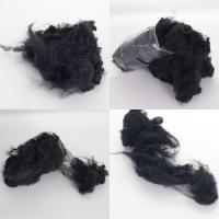 China High Tenacity Dope Dyed Black Virgin Polyester Staple Fiber 1.2Dx32mm For Spinning for sale