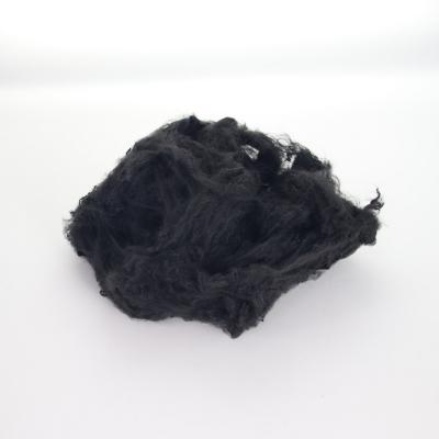 China Anti Distortion Dyed Virgin Staple Fiber for Spunlace 1.5Dx38mm Black for sale