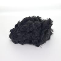 China Anti Distortion Dyed Virgin Staple Fiber for Spunlace 1.5Dx38mm Black for sale