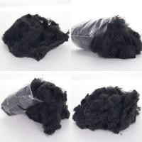 China Anti Distortion Dyed Virgin Staple Fiber for Spunlace 1.5Dx38mm Black for sale