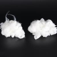 China 3D X 96mm Polyester Staple Fibre For Textile Production Semi Dull Raw White SD RW for sale
