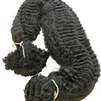 China Virgin Dope Dyed Black Uncutted Polyester Tow For Spinning 1.2D for sale