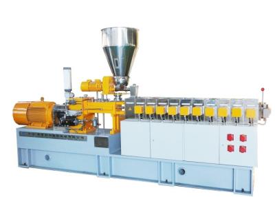 China H-35D Twin Screw Extruder 30KW Motor 35.6mm Screw for Plastic Compounding 100-150kg/H Capacity for sale