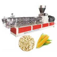China PLA Biodegradable Plastic Granulator with 5-1200kg/h Output Capacity and 40:1 L/D Ratio Twin Screw Extruder for sale