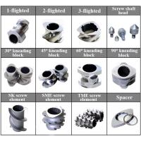 China High-Precision Extruder Screw Elements HRC60-64 Hardness Custom W6Mo5Cr4V Steel CNC Manufacturing for sale