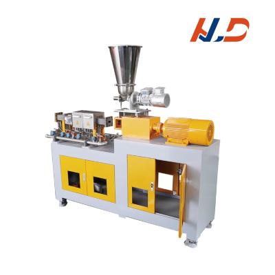 China Experimental micro PE/PP/EVA filling modified pelletizing machine small PA/ABS enhanced modified twin-screw extruder for sale