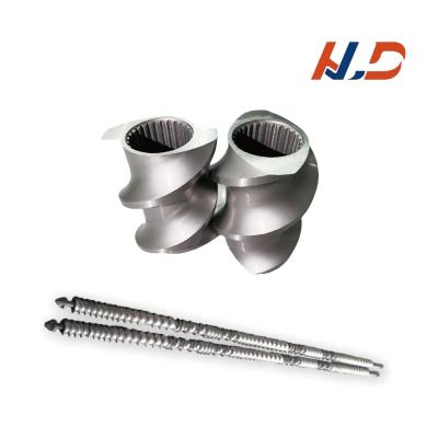 China Processed Alloy Steels Extruder Screw And Barrel For High And Low Pressure Granulator for sale