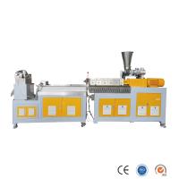 China Experimental Small Twin-Screw Extruder for PA PLC Fiberglass Plastics with 5-1500 kg/h Output and 28-60:1 L/D Ratio for sale