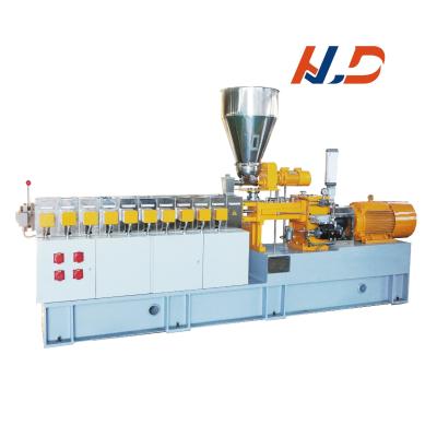 China PE PP PS PVC Co Rotating Twin Screw Extruder Explosion Proof Masterbatch Machine for sale