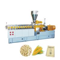 China Biodegradable Plastic Granulator Machine Production Line 25-150kg/H with Twin-Screw Extruder for Packaging Fillers for sale
