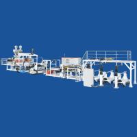 China Single Layer PP HIPS GPPS PE Plastic Sheet Extruder Machine 300kg/h Output with OEM Customization for sale