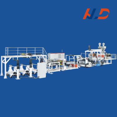 China PP Plastic Sheet Extruder Production Line 300-400kg/h Capacity for Packaging Industry for sale