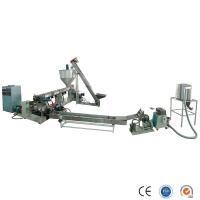 China Double Stage PE PP Granulating Machine Line 700-1000kg/h with 40:1 L/D Ratio for Plastic Pelletizing for sale