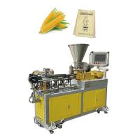 China Plastic Extruder Factory Twin Screw Plastic Granulator For Biodegradable PP PE Corn Starch Calcium Powder for sale