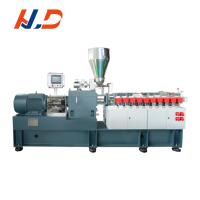 China Modular Twin Screw Extruder for Pharma Food Grade Stainless Steel Barrel Construction for LDPE PET PA PP Filament Bar for sale