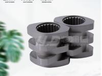 China Wear-resistant Alloy Threaded Elements and Sleeves with HRC 65 Hardness and Modular Design for Twin Screw Extruders for sale