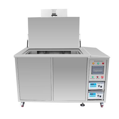 China 360L Engine Parts PLC Automatic Ultrasonic Cleaner With Filtration And Lift System for sale