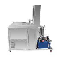 China Car Service 540L Ultrasonic Cleaner With Oil Filtering And Hydraulic Lift for sale