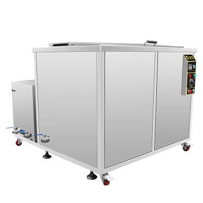 China Engine Parts Industrial Ultrasonic Cleaner With Oil Filter System for sale