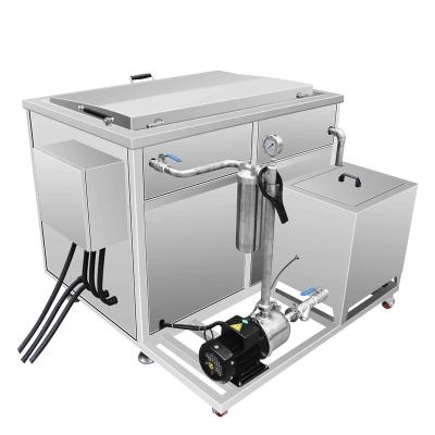 China Auto Parts 88L Industrial Ultrasonic Cleaner With Oil Filter System for sale