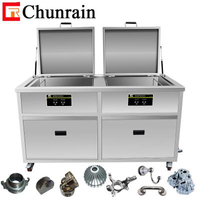 China Chunrain Double Tanks 38L Industry Ultrasonic Cleaner Aqueous Rinsing Drying PCB Board Parts Oil Dust Degreasing Washing Machine for sale