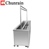 China 3 Meter Cleaning Tank Ultrasonic Cleaner For Dirty Window Blind Curtain 300L Dual Tank Ultrasonic Cleaning Machine for sale