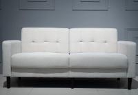 China White Tufted Velvet Living Room Sofa for sale