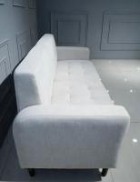 China White Tufted Velvet Living Room Sofa for sale