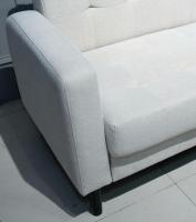 China White Tufted Velvet Living Room Sofa for sale