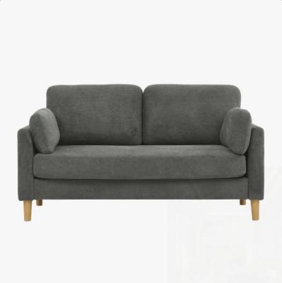 China Minimalist Grey Upholstered Sofa for Small Living Spaces for sale