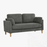 China Minimalist Grey Upholstered Sofa for Small Living Spaces for sale