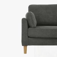 China Minimalist Grey Upholstered Sofa for Small Living Spaces for sale