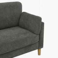 China Minimalist Grey Upholstered Sofa for Small Living Spaces for sale