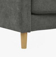 China Minimalist Grey Upholstered Sofa for Small Living Spaces for sale