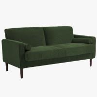 China Modern Dark Green Corduroy Sofa for sale