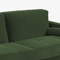 China Modern Dark Green Corduroy Sofa for sale