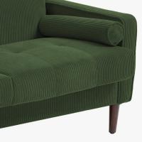 China Modern Dark Green Corduroy Sofa for sale