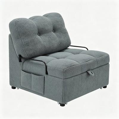 China Space-Saving Folding Sofa Bed with Under-Seat Storage Drawer for sale