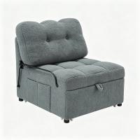China Ergonomic Adjustable Backrest Sofa Bed with Convenient Storage Space for sale