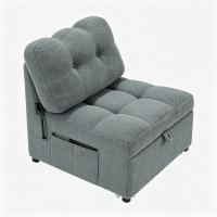 China Ergonomic Adjustable Backrest Sofa Bed with Convenient Storage Space for sale