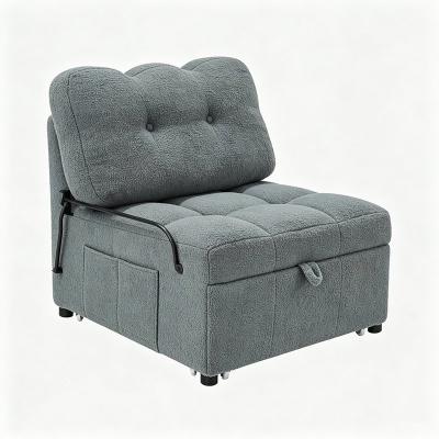 China Mobile-Leg Design Sofa Bed with Storage for Flexible Room Layouts for sale