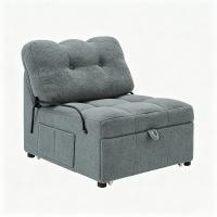 China Sturdy Frame Convertible Sofa Bed with Large-Capacity Storage Box for sale