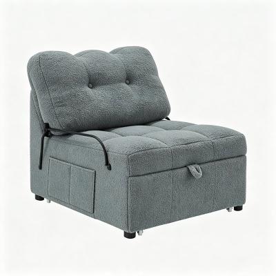 China Minimalist Grey Teddy Sofa Bed for Contemporary Home Interior Styling for sale